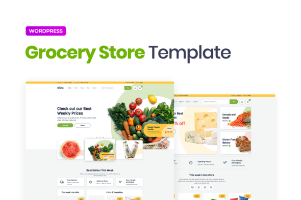 Disho – Grocery Store Theme - SiteMakers™