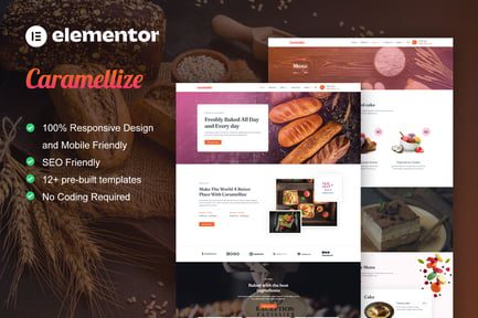 Caramellize - Bakery & Pastry Theme Website Theme - SiteMakers™