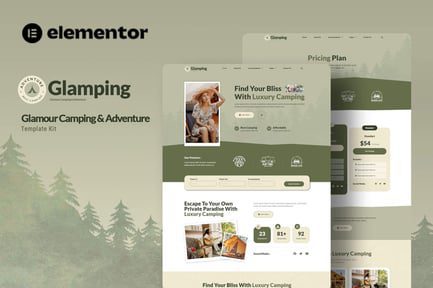 Glamping - Glamour Camping & Adventure Theme - SiteMakers™